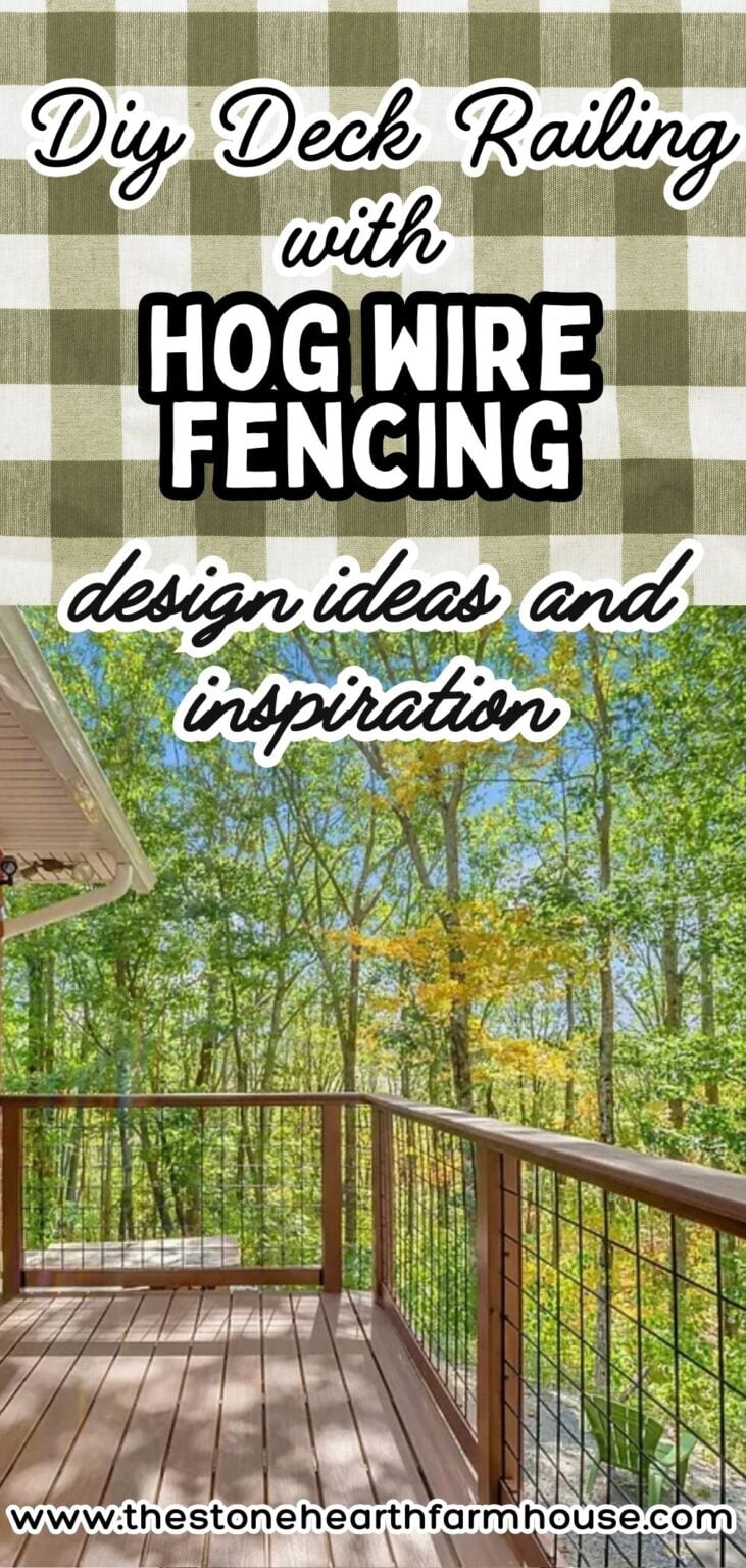 Beautiful DIY Trex Decking + Cattle Panel/Hog Wire Railing